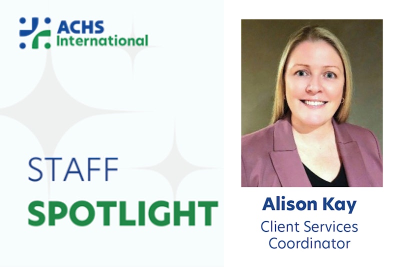 Meet Client Services Coordinator - Ms Alison Kay